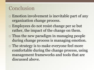 Change Agent Strategies: Emotion of Change | PPTX