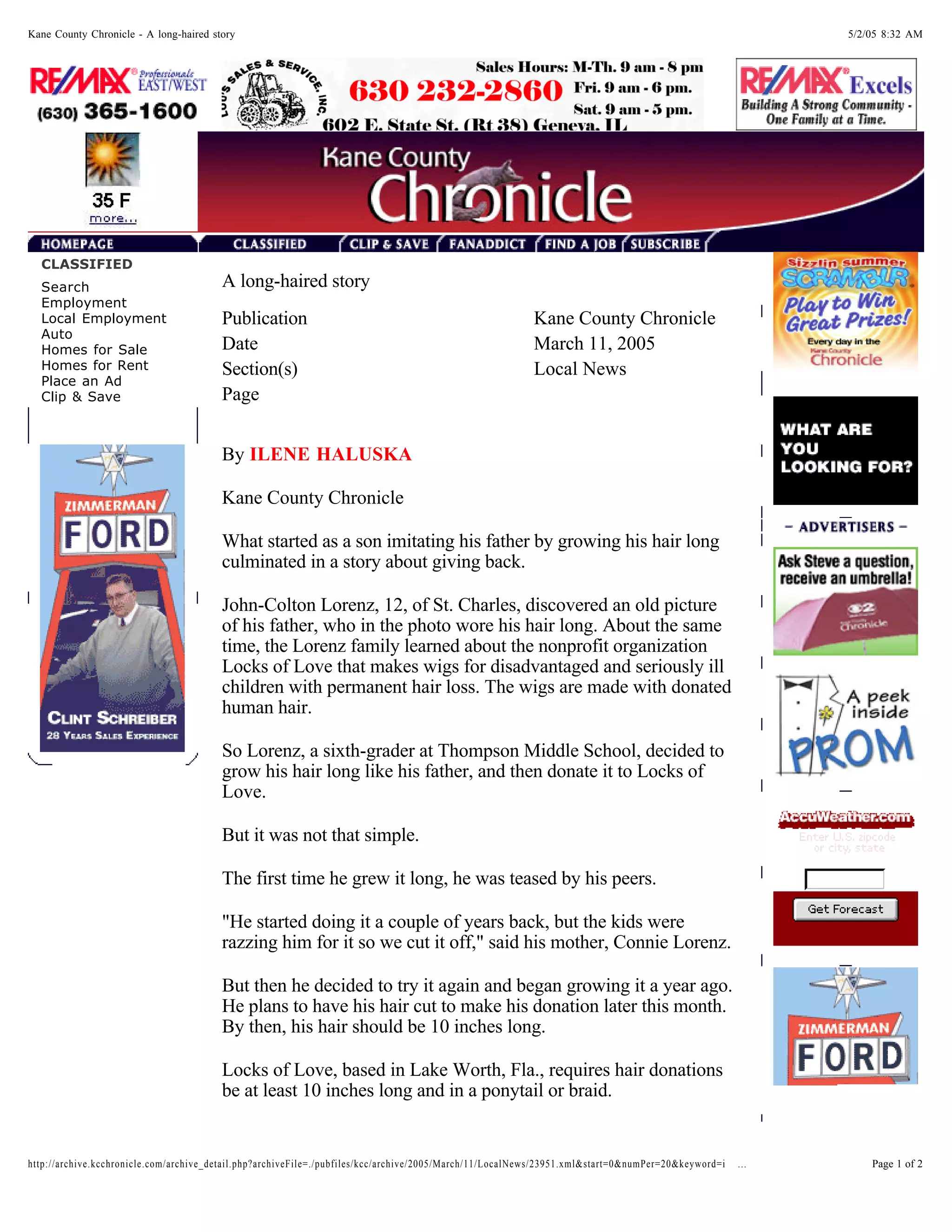 A long-haired story | PDF