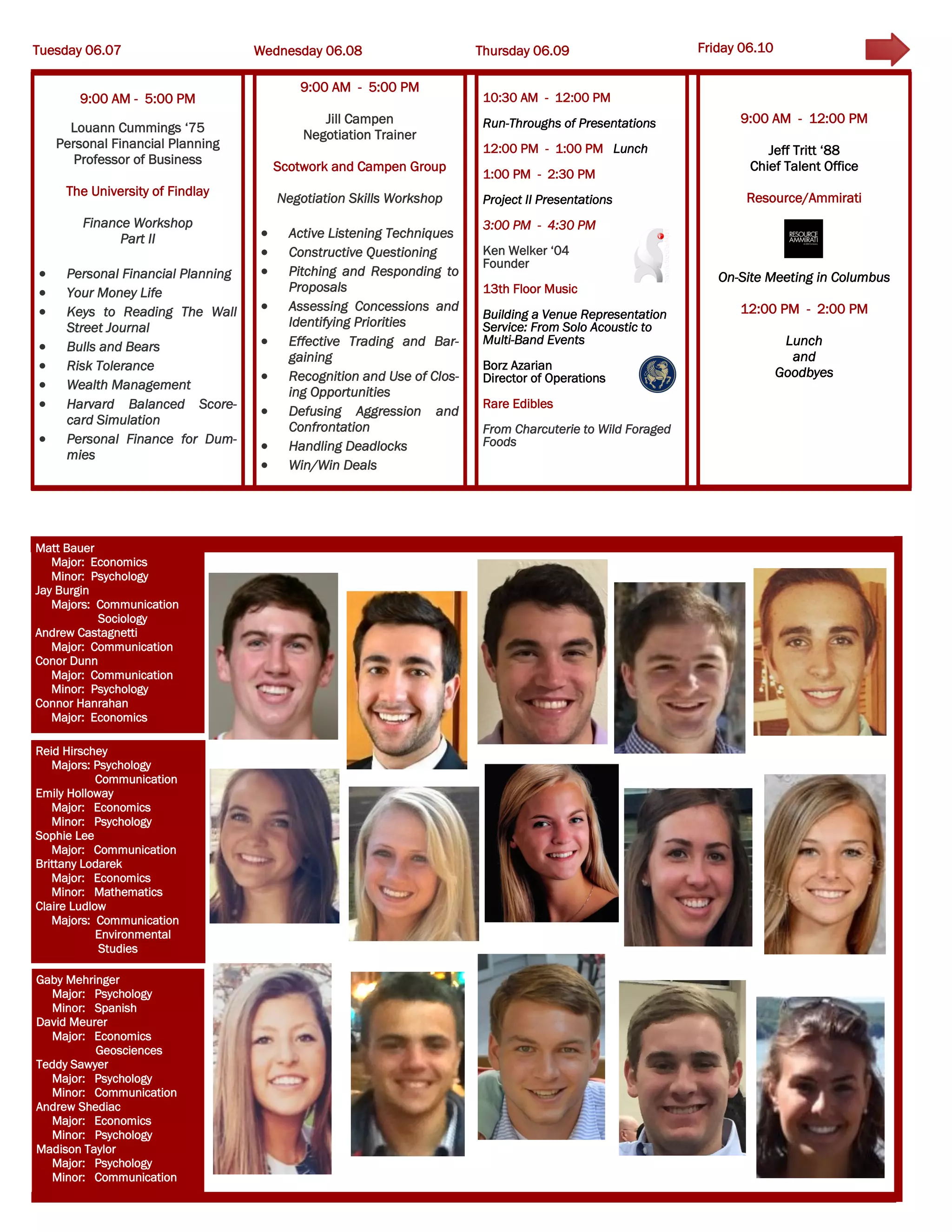 Org studies schedule | PDF