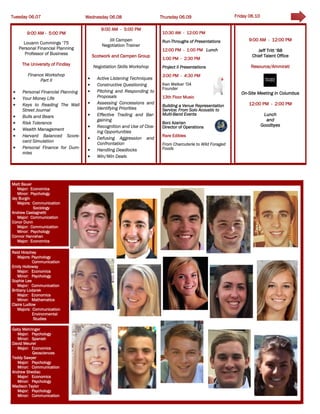 Org studies schedule | PDF