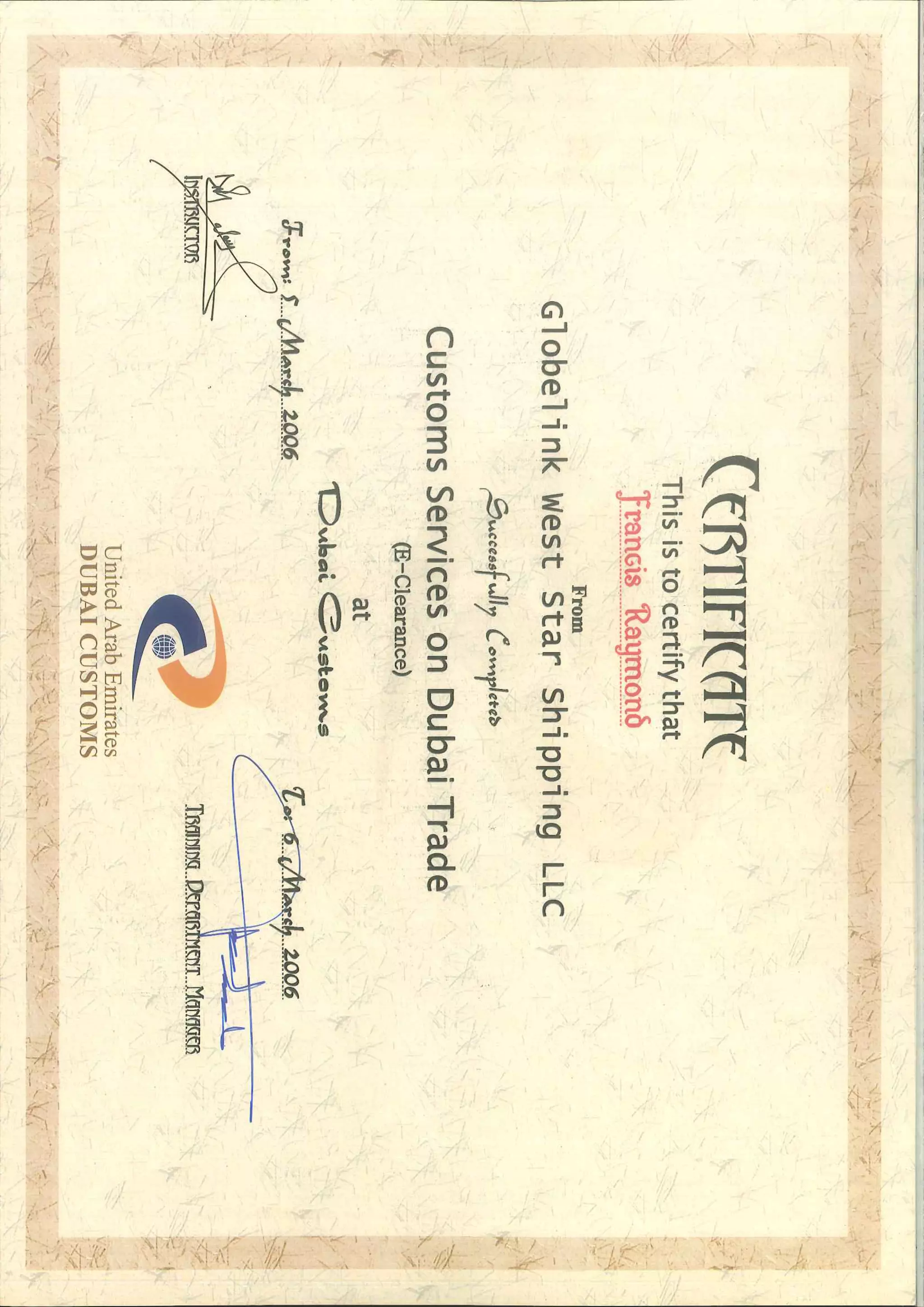 Dubai Customs-E-Clearance | PDF