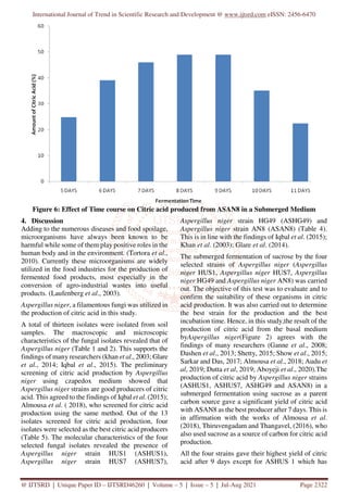 Isolation and Screening for Citric Acid Production by Aspergillus Niger ...