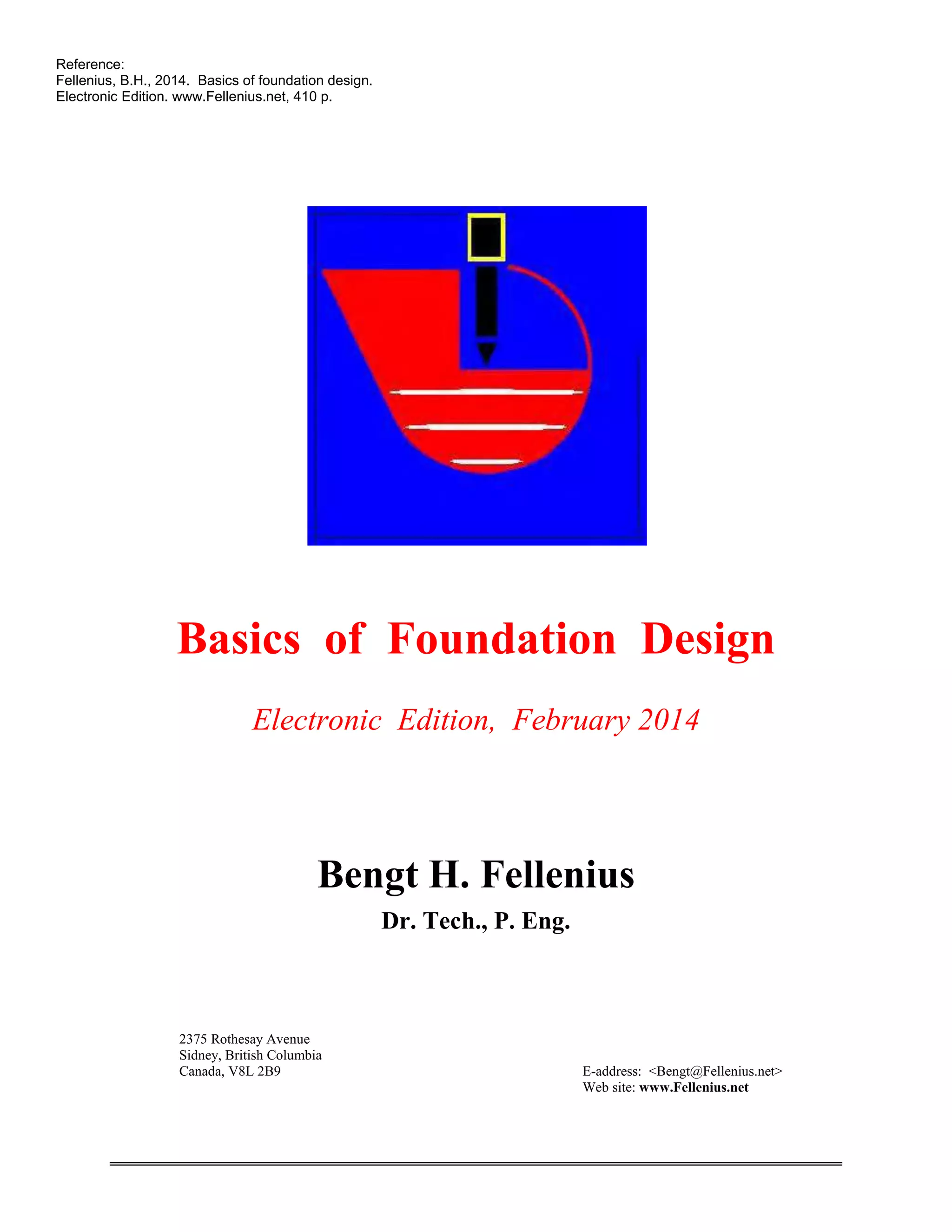 Basics of Foundation Design | PDF