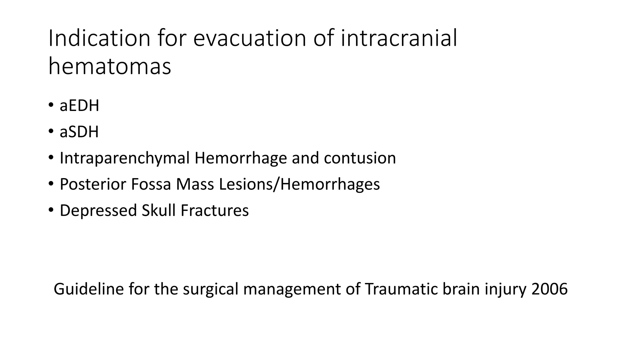 335 Surgical management of traumatic brain injury | PPTX