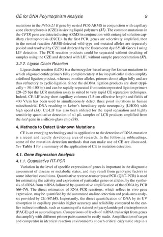 Capillary Electrophoresis of Nucleic Acids Volume I Introduction to the ...