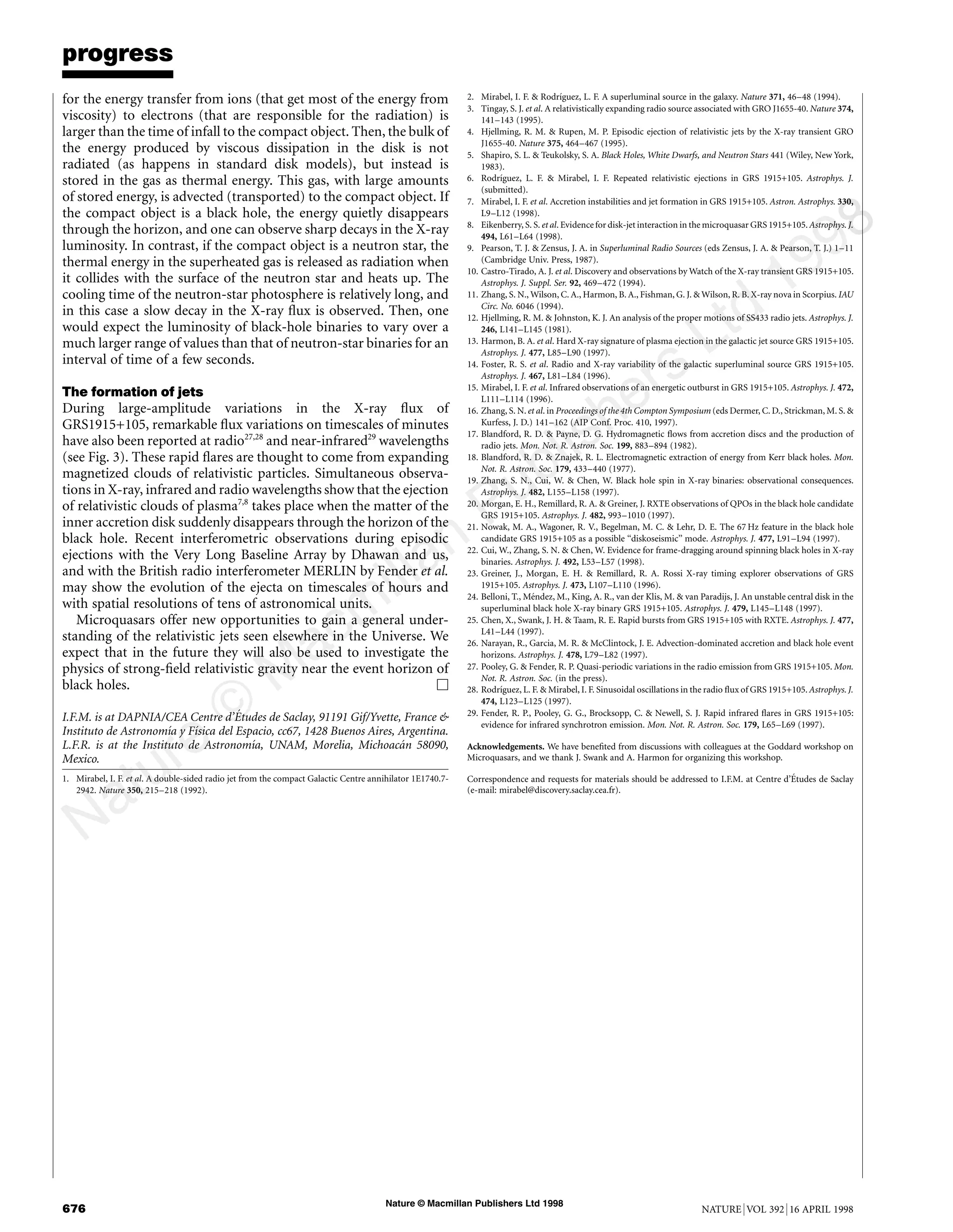 Quasar and Microquasar Series - Microquasars in our Galaxy | PDF