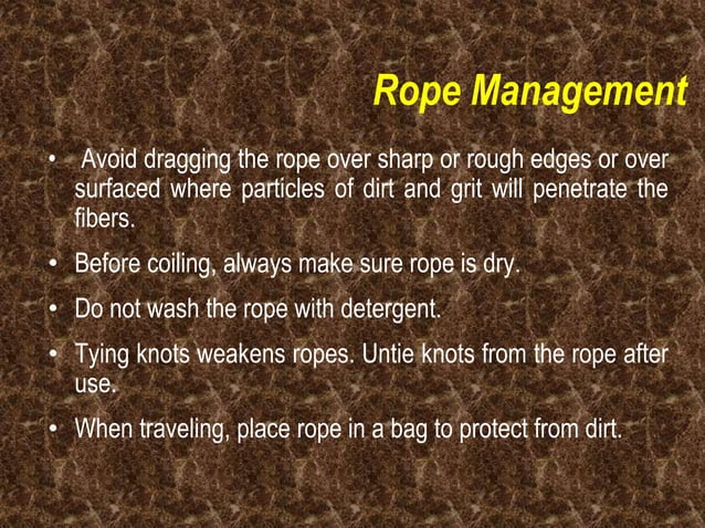 336045223-Ropemanship-and-Knot-Tying.ppt | Needlework | Arts and Crafts