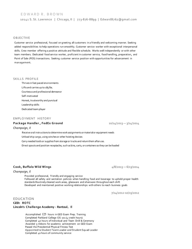 Chronological resume Edward B | DOCX