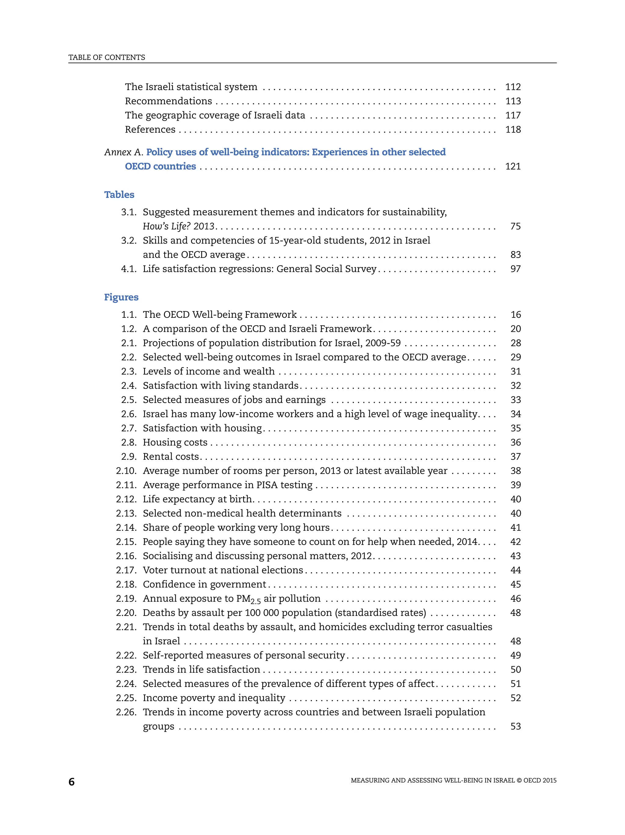 Measuring And Assessing Wellbeing In Israel Oecd | PDF