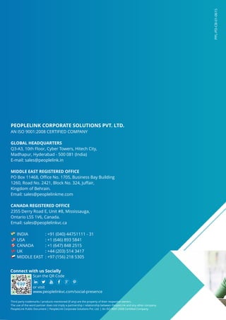PeopleLink Corporate Brochure | PDF | Web Conferencing | Computer ...