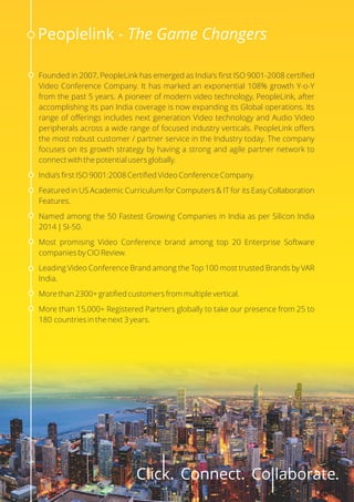 PeopleLink Corporate Brochure | PDF | Web Conferencing | Computer ...
