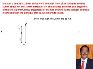 Projection of lines step by step process | PPTX
