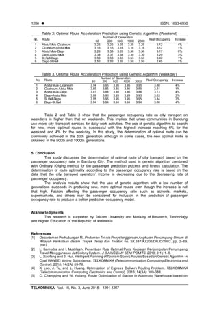 The Prediction of Optimal Route of City Transportation Based on ...