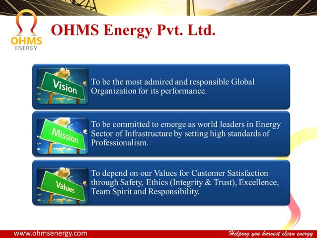 OHMS ENERGY SOLAR | PPT