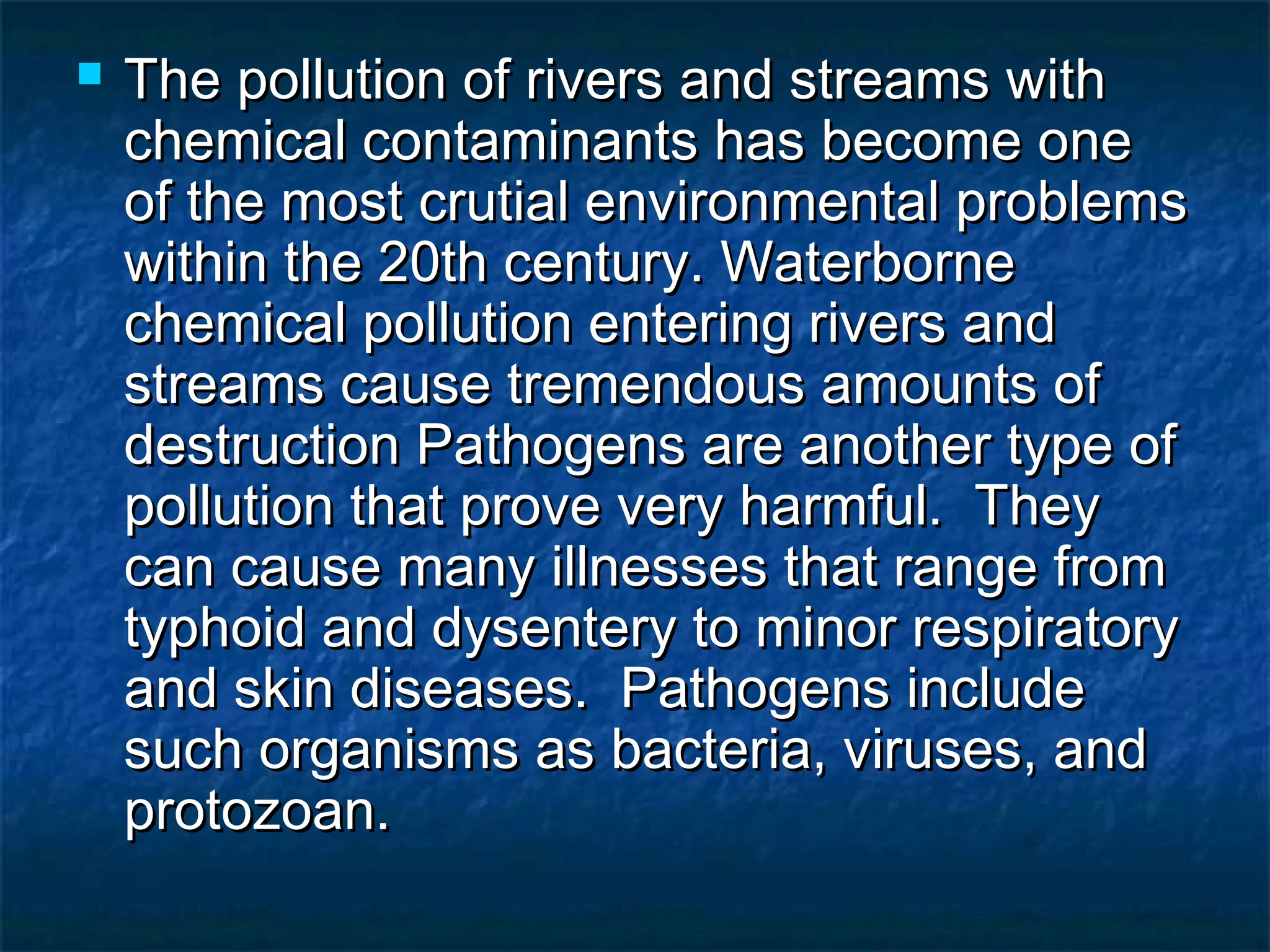 presentation on water pollution | PPT