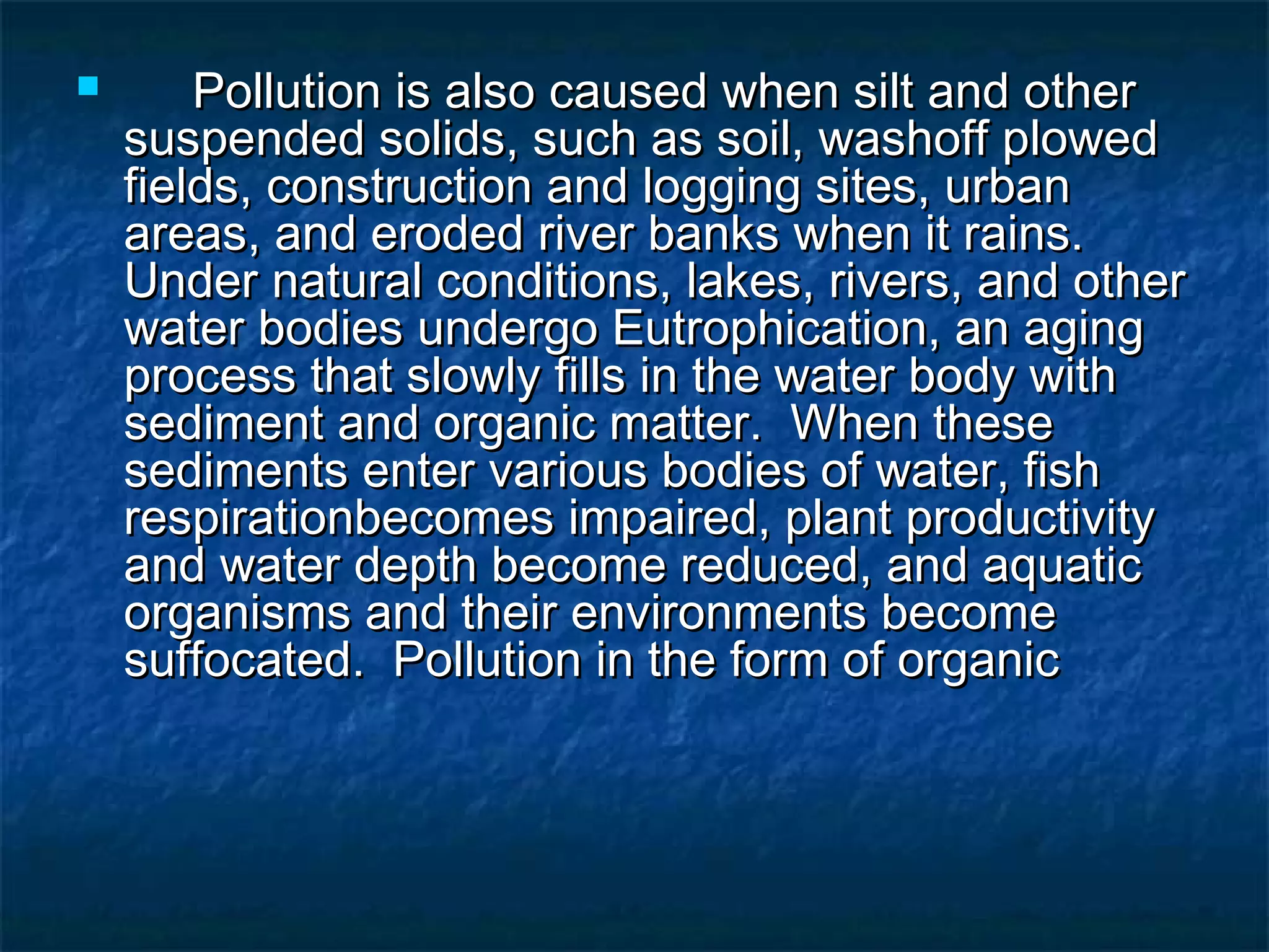 presentation on water pollution | PPT