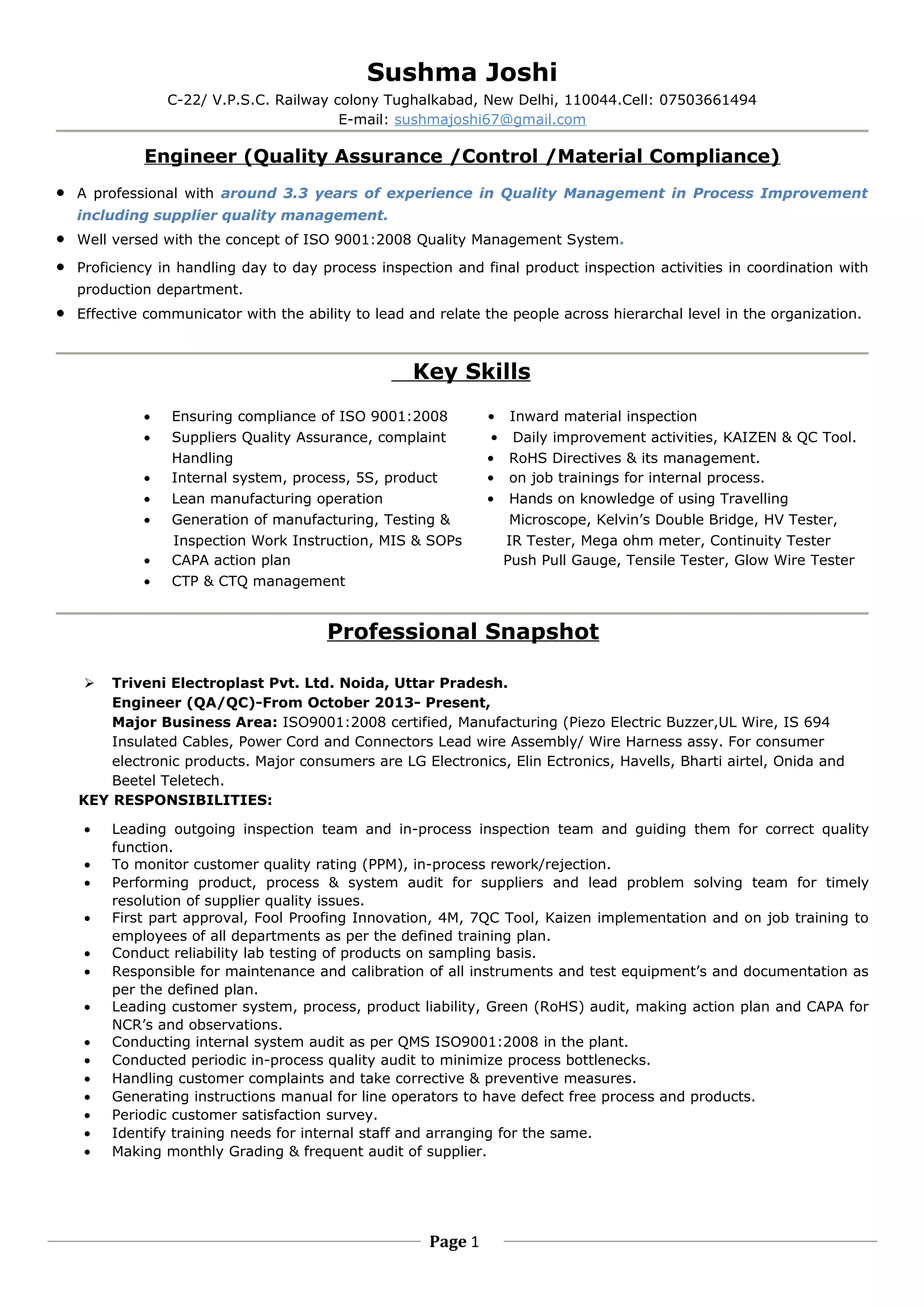 cv2 | DOC | Manufacturing Industry | Industries