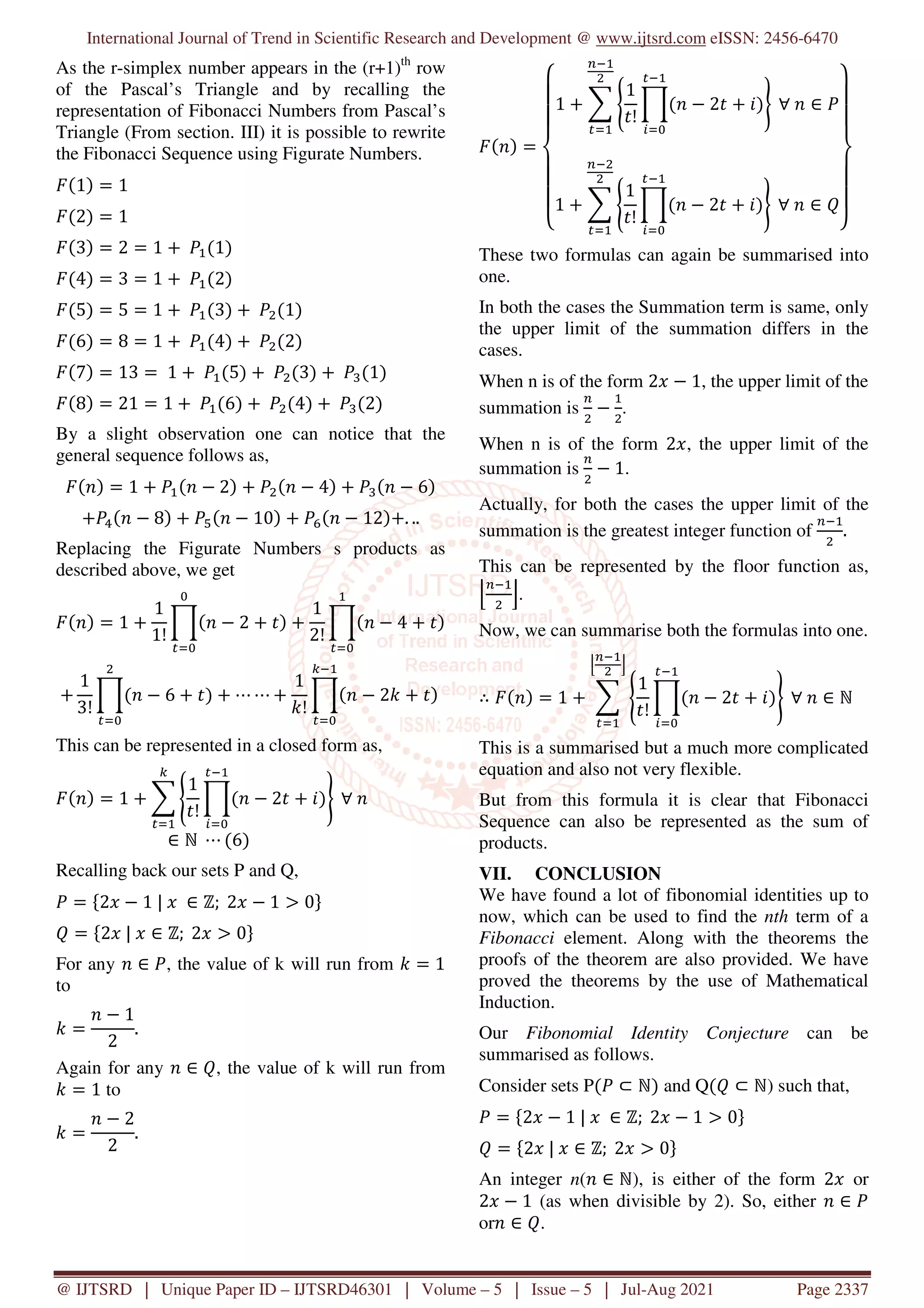 Generalization Of Fibonacci Numbers With Binomial Coefficients And