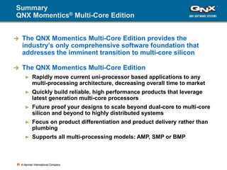 QNXDesigning and Optimizing Software for Intel Architecture .ppt