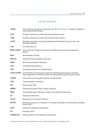 Intermodal Transport 2009 National Peer Review Oecd | PDF