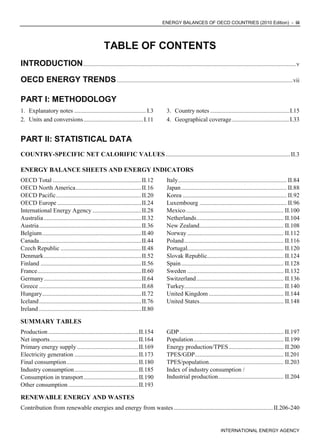 Energy Balances Of Oecdcountries 2010 Oecd | PDF