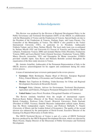 Oecd Territorial Reviews Venice Italy 2010 Oecd | PDF