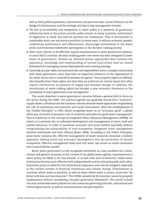 Water Governance In Oecd Countries A Multilevel Approach Oecd | PDF