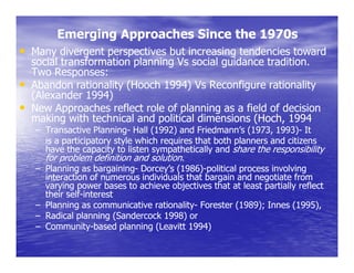Context of Planning Lecture - Theories and approaches [Compatibility ...