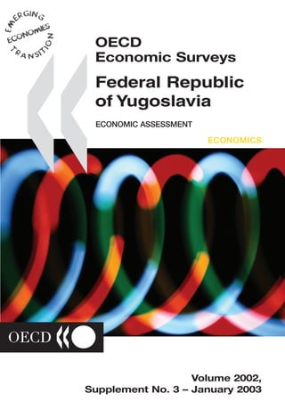 Federal Republic Of Yugoslavia Vol 2002 Supplement No 3 January 2003 ...