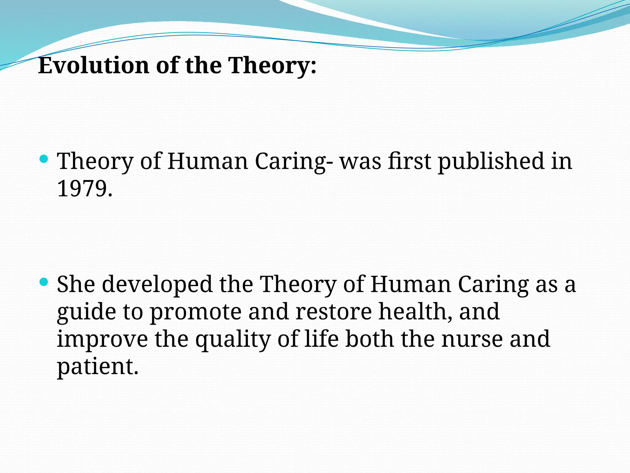 Jean-Watson THEORY OF HUMAN CARING- 2024 | PPTX