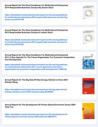 Annual Report On The Oecd Guidelines For Multinational Enterprises 2005 ...