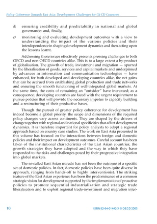 Policy Coherence Towards East Asia Development Challenges For Oecd ...