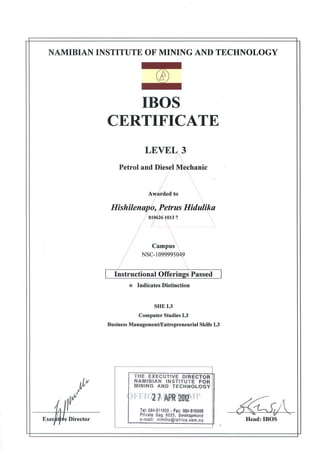 L3_IBOS_Certificate | PDF