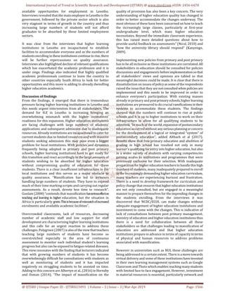 Examining the Implications of Massification of Education on Quality Assurance and Assessment in ...