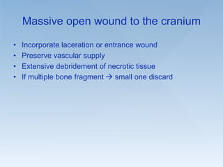 338 Indications and technique for cranial decompression after traumatic ...