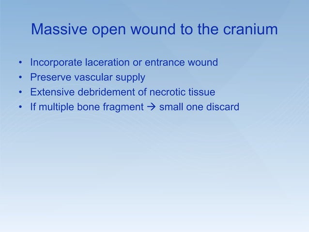 338 Indications and technique for cranial decompression after traumatic ...