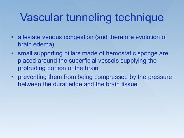 338 Indications and technique for cranial decompression after traumatic ...