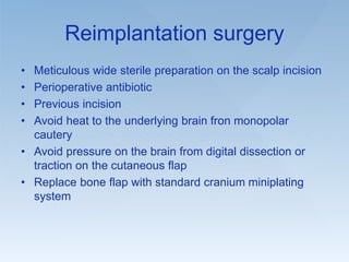 338 Indications and technique for cranial decompression after traumatic ...