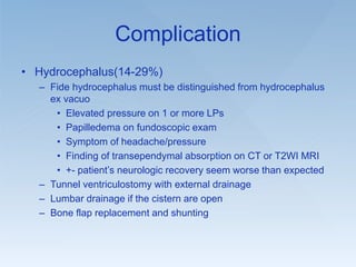 338 Indications and technique for cranial decompression after traumatic ...