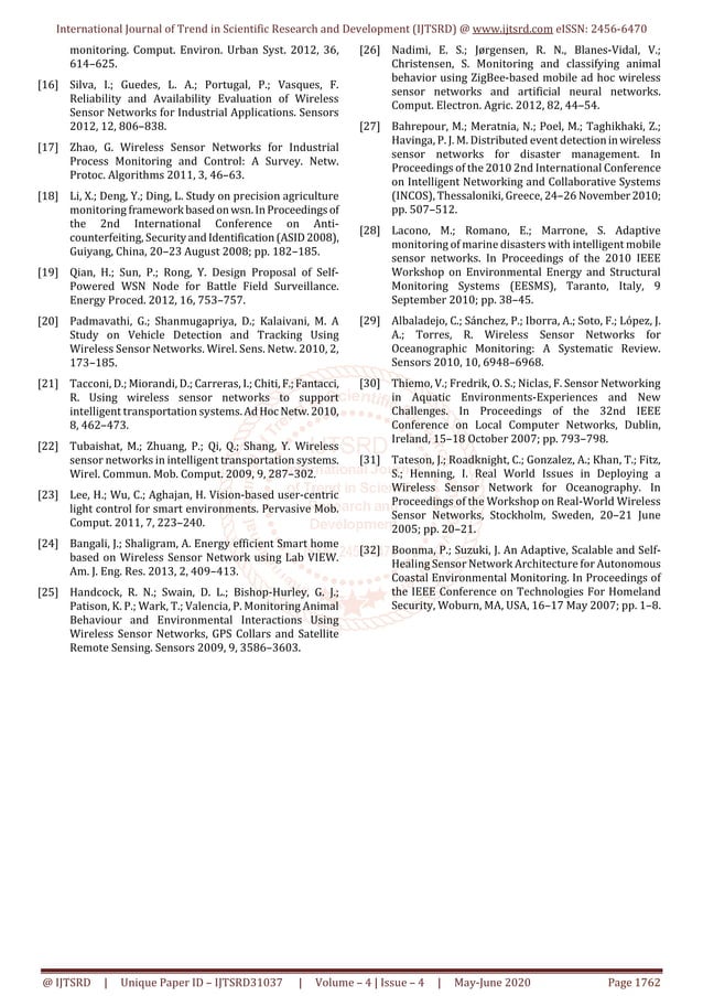 Wireless Sensor Network Applications A Survey | PDF