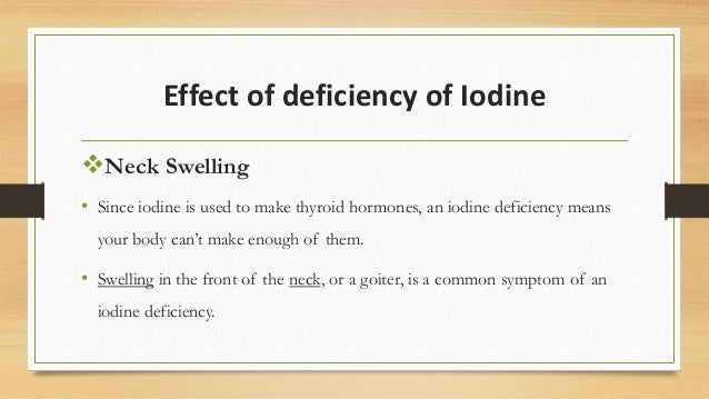 Effect of deficiency of iodine and iodine enriched foods | PPTX