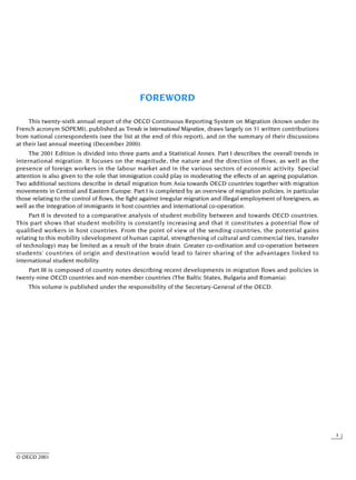 Trends In International Migration 2001 Continuous Reporting System On ...