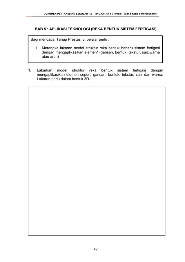 buku-pentaksiran-rbt-tingkatan-1-terkini-2017 | PDF