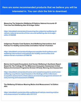 Wellbeing Of Nations The Role Of Human And Social Capital Oecd | PDF