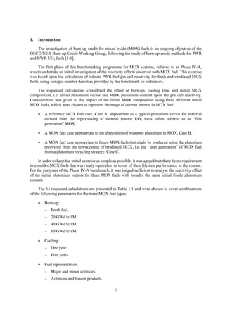 Nuclear Science Burnup Credit Criticality Benchmark Phase Iva ...