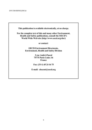 Oecd Guidelines For The Testing Of Chemicals Oecd | PDF