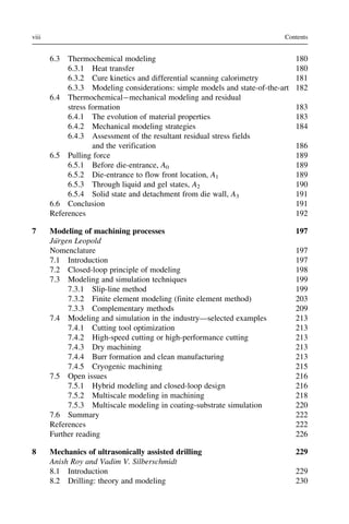 Mechanics of materials in modern manufacturing methods and processing ...