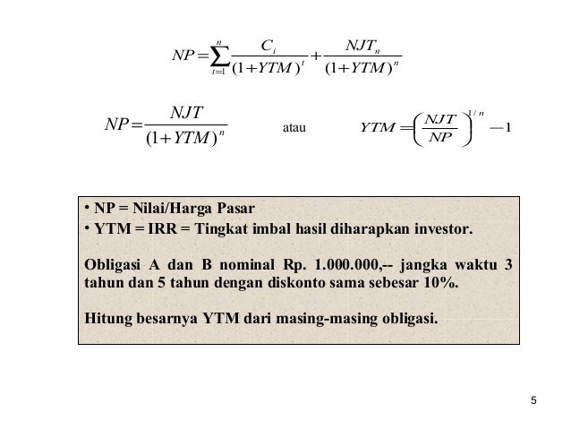 Contoh Soal Ytm - Bakti Soal