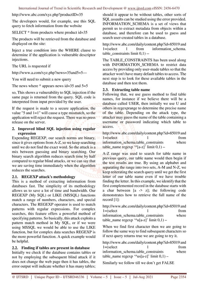 Appreciative Advanced Blind SQLI Attack | PDF Appreciative Advanced Blind SQLI Attack | PDF