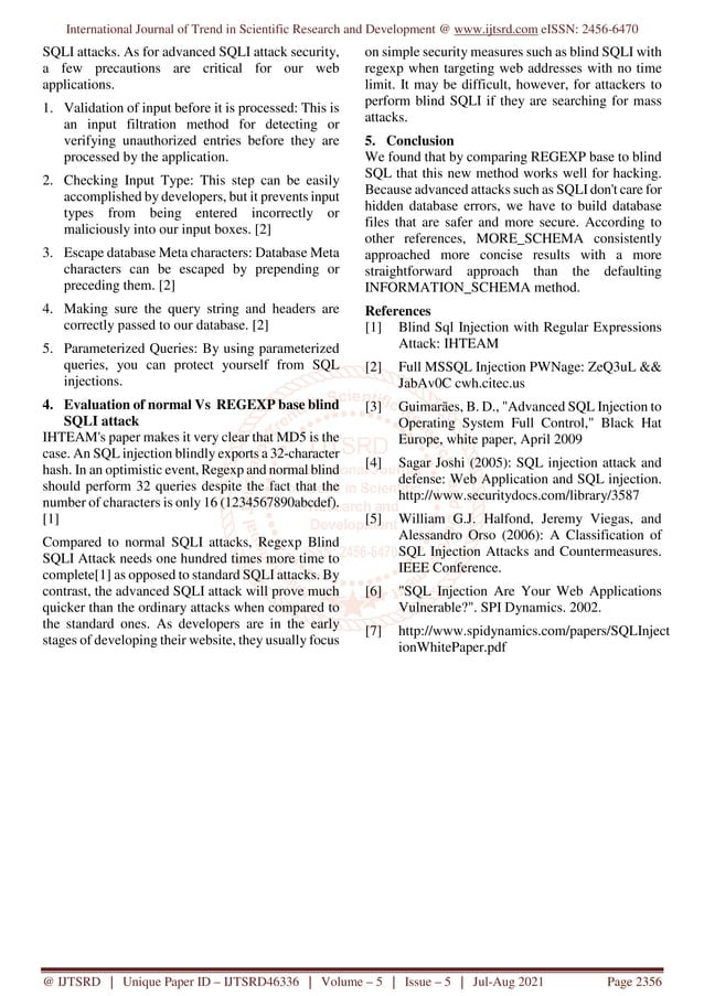 Appreciative Advanced Blind SQLI Attack | PDF Appreciative Advanced Blind SQLI Attack | PDF